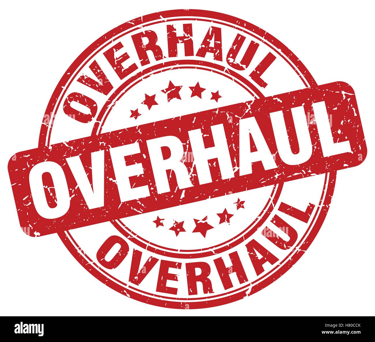 overhaul red grunge stamp Stock Vector Image & Art - Alamy