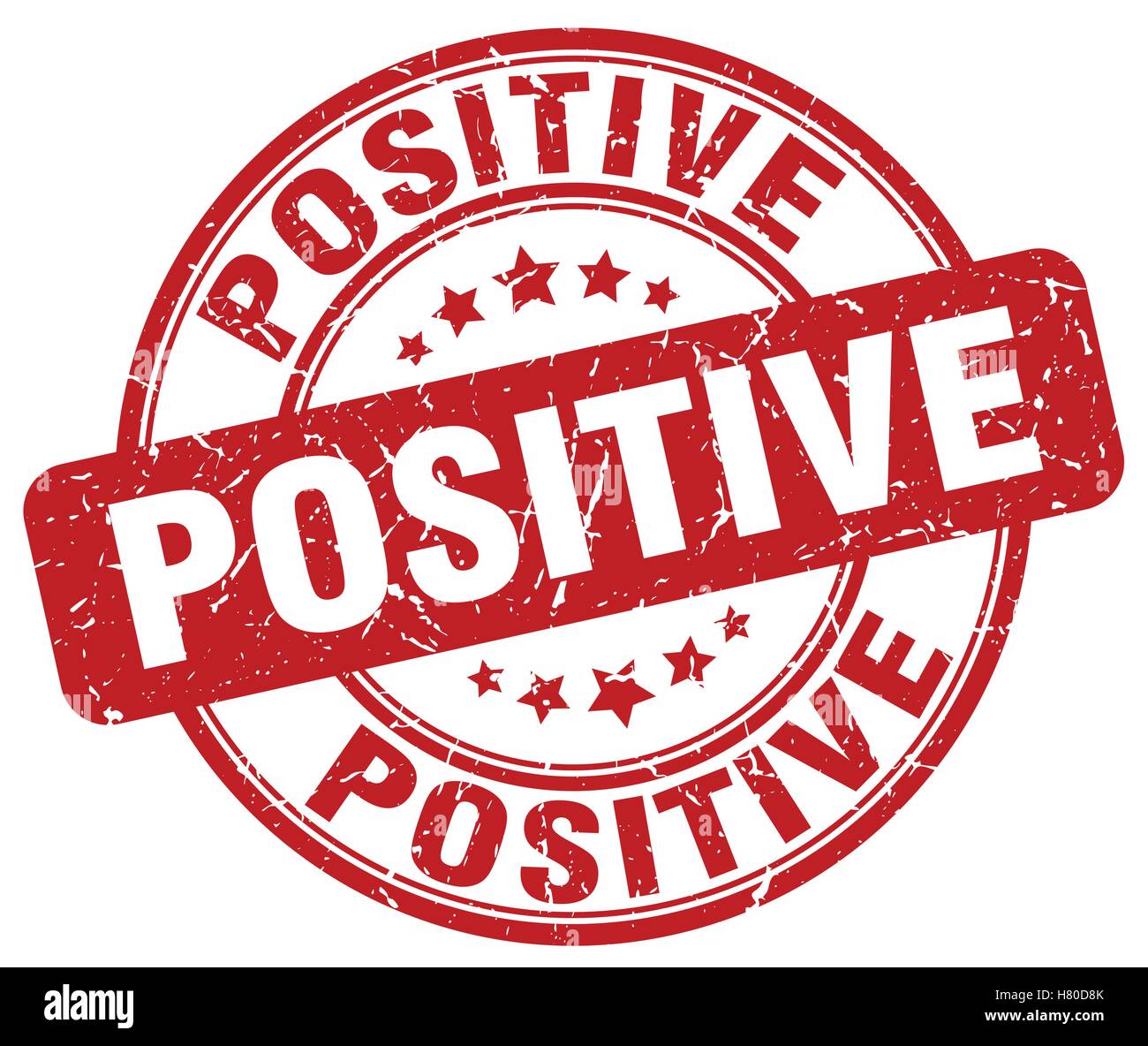 positive red grunge stamp Stock Vector Image & Art - Alamy