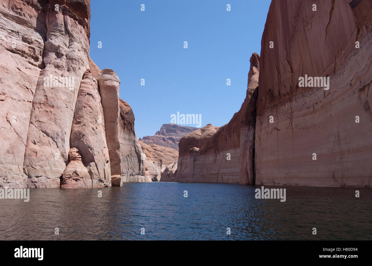 Eroded rocks and Lake Powell, Arizona Stock Photo - Alamy