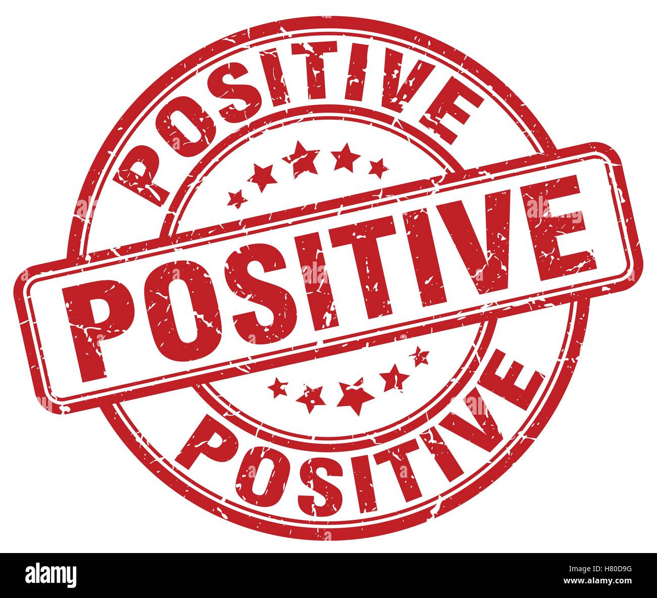 positive red grunge stamp Stock Vector Image & Art - Alamy