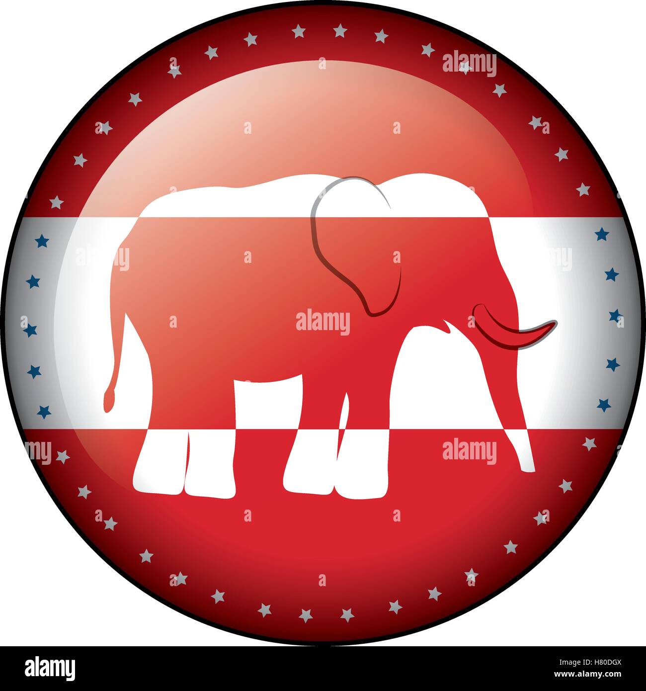 Elephant icon. Vote president election government and campaign theme ...