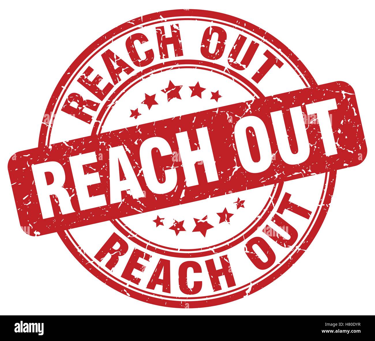 reach out red grunge stamp Stock Vector Image & Art - Alamy