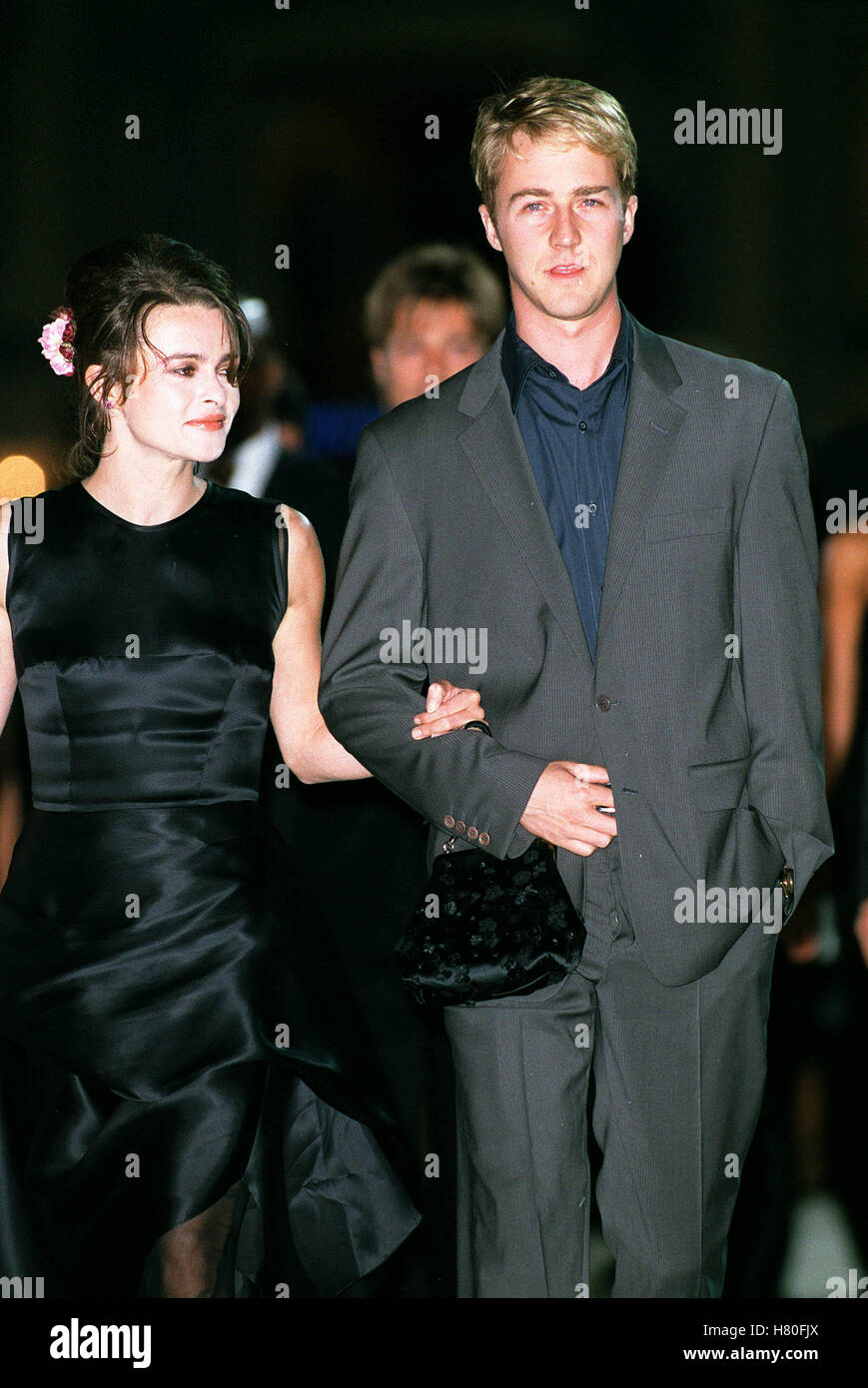 BONHAM CARTER & ED NORTON 12 September 1999 Stock Photo - Alamy