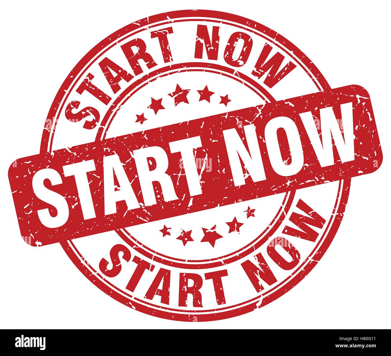 start now red grunge stamp Stock Vector Image & Art - Alamy