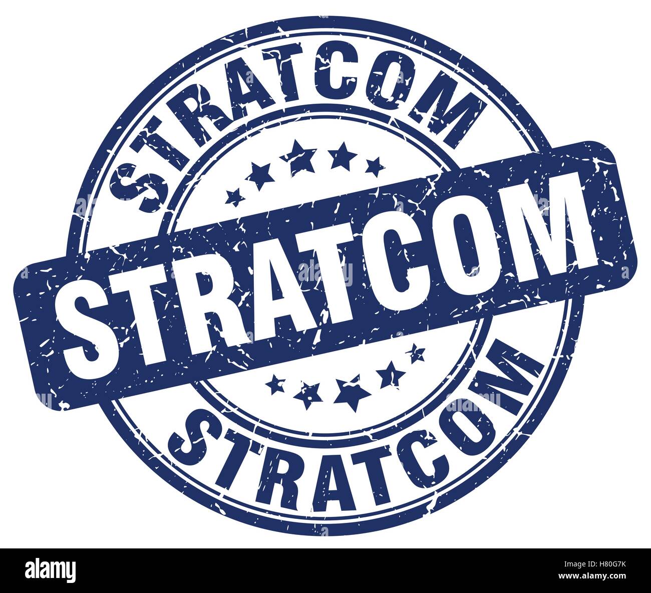 stratcom blue grunge stamp Stock Vector Image & Art - Alamy