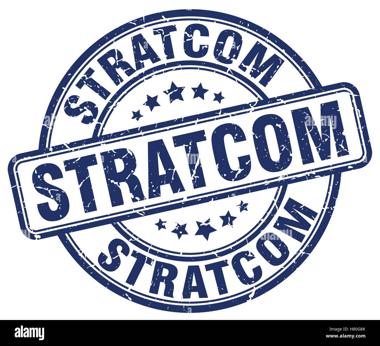 stratcom blue grunge stamp Stock Vector Image & Art - Alamy