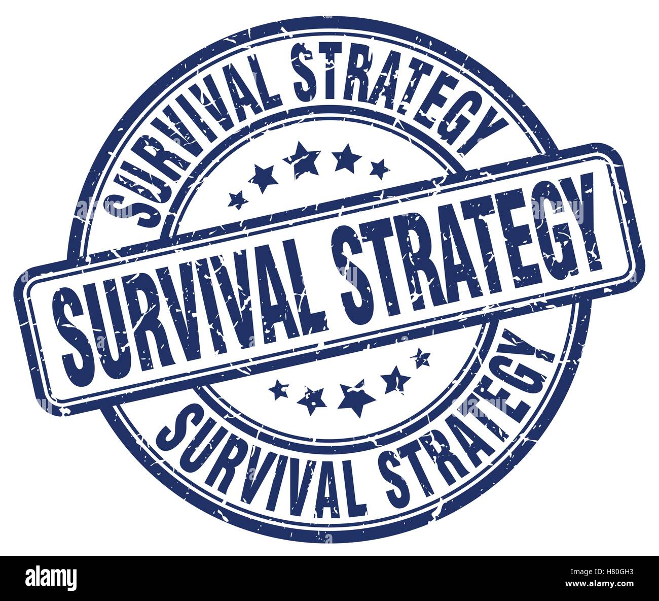 survival strategy blue grunge stamp Stock Vector Image & Art - Alamy