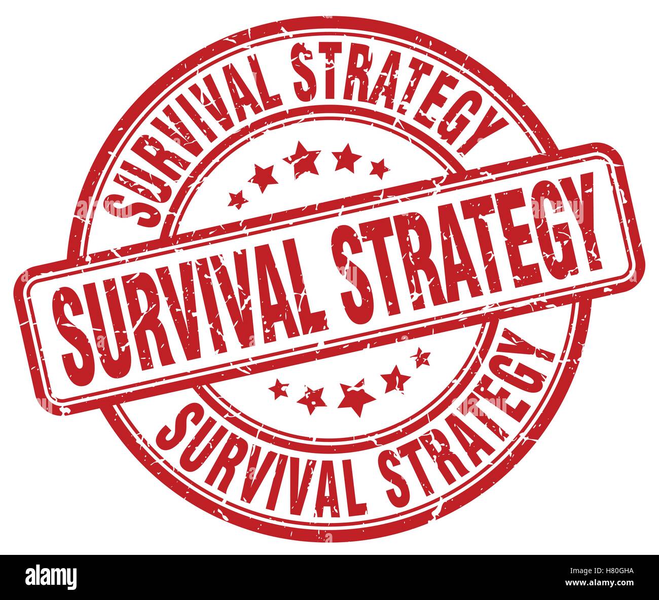 survival strategy red grunge stamp Stock Vector Image & Art - Alamy