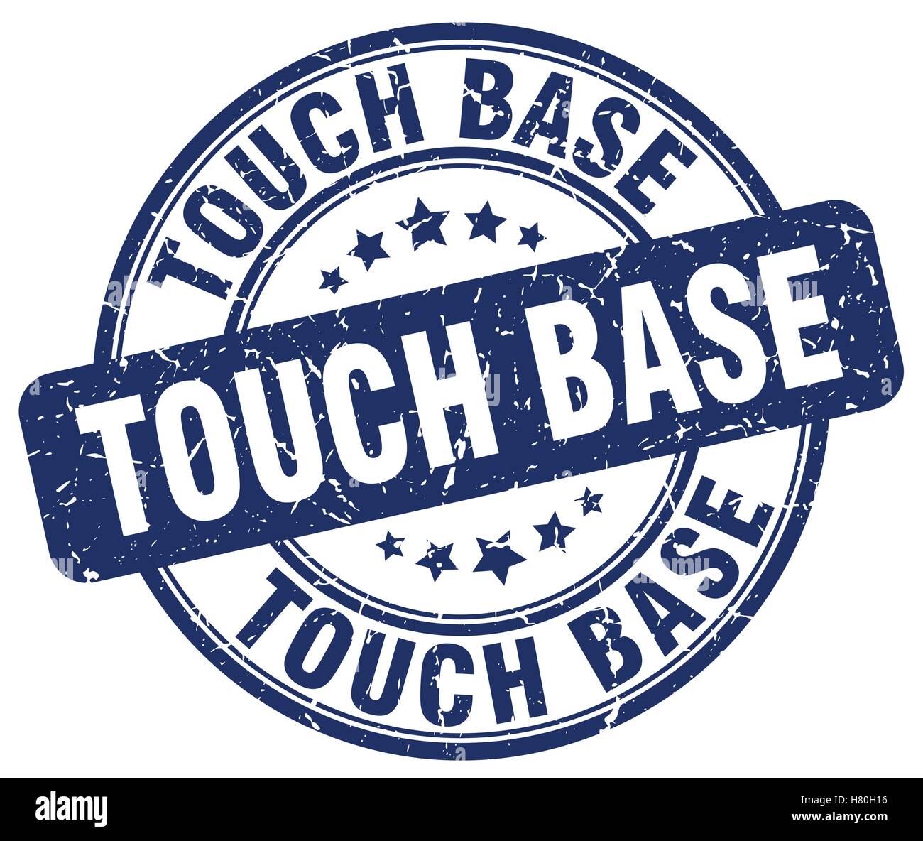 touch base blue grunge stamp Stock Vector Image & Art - Alamy