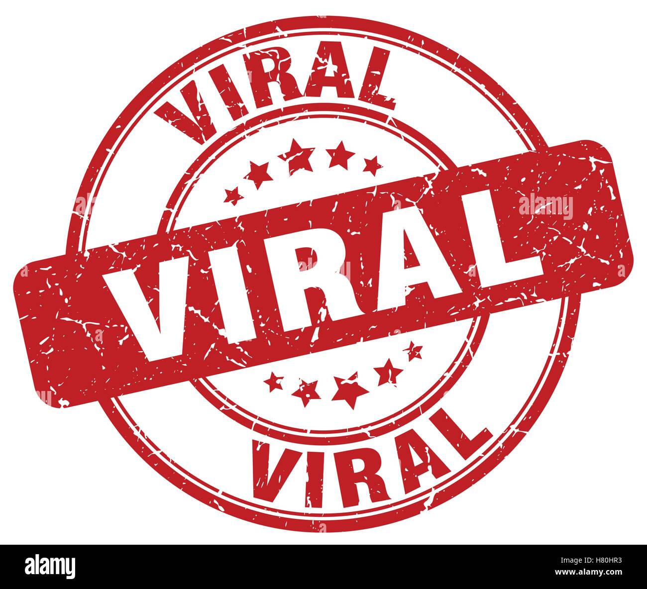 viral red grunge stamp Stock Vector Image & Art - Alamy