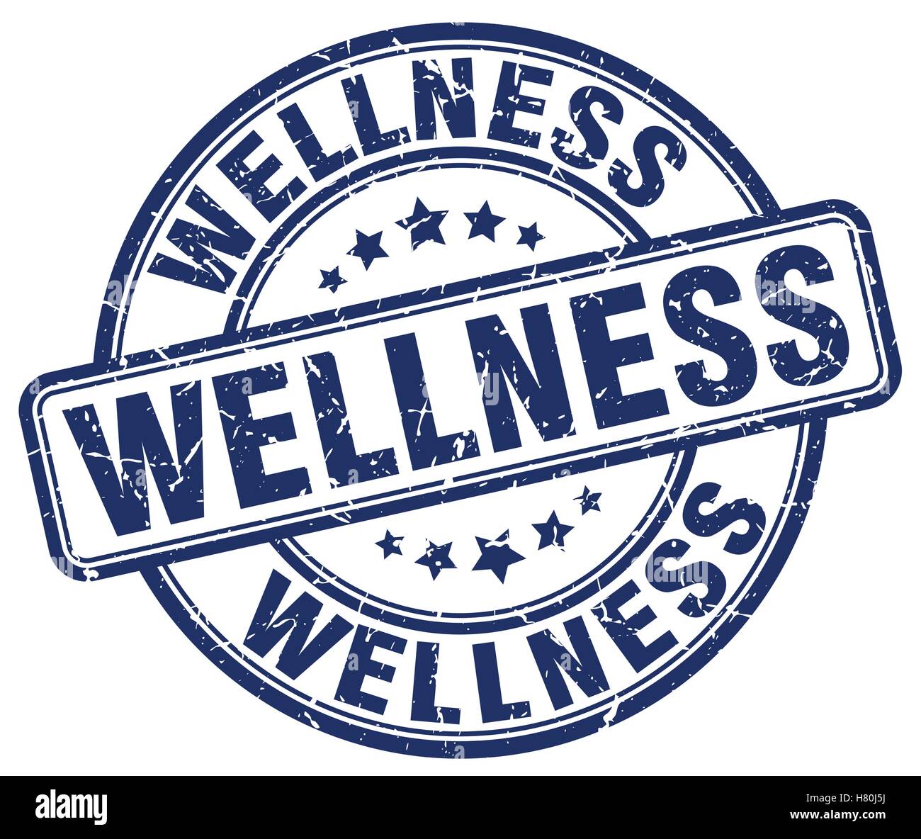 wellness blue grunge stamp Stock Vector Image & Art - Alamy
