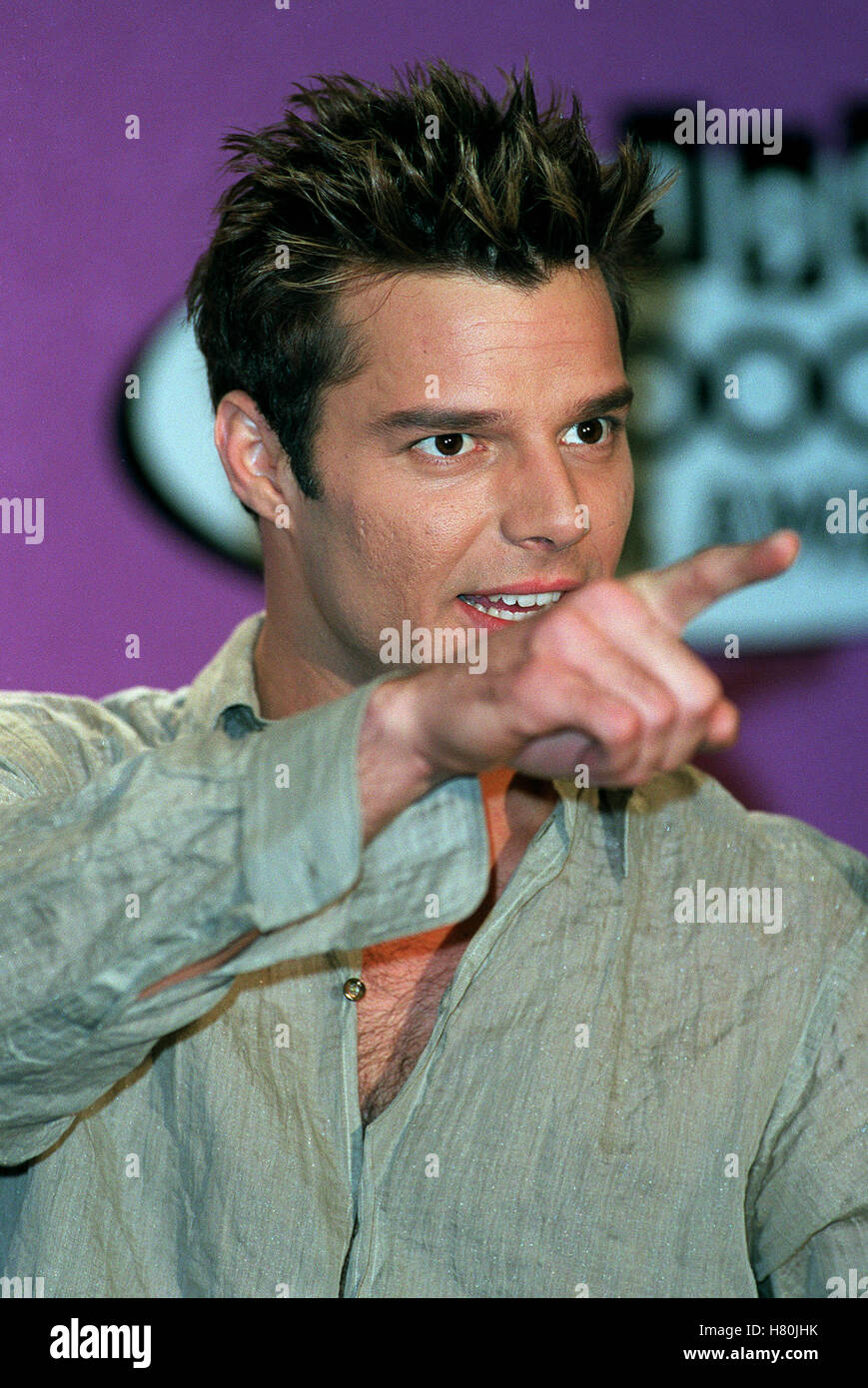 RICKY MARTIN LAS VEGAS USA 13 December 1999 Stock Photo - Alamy
