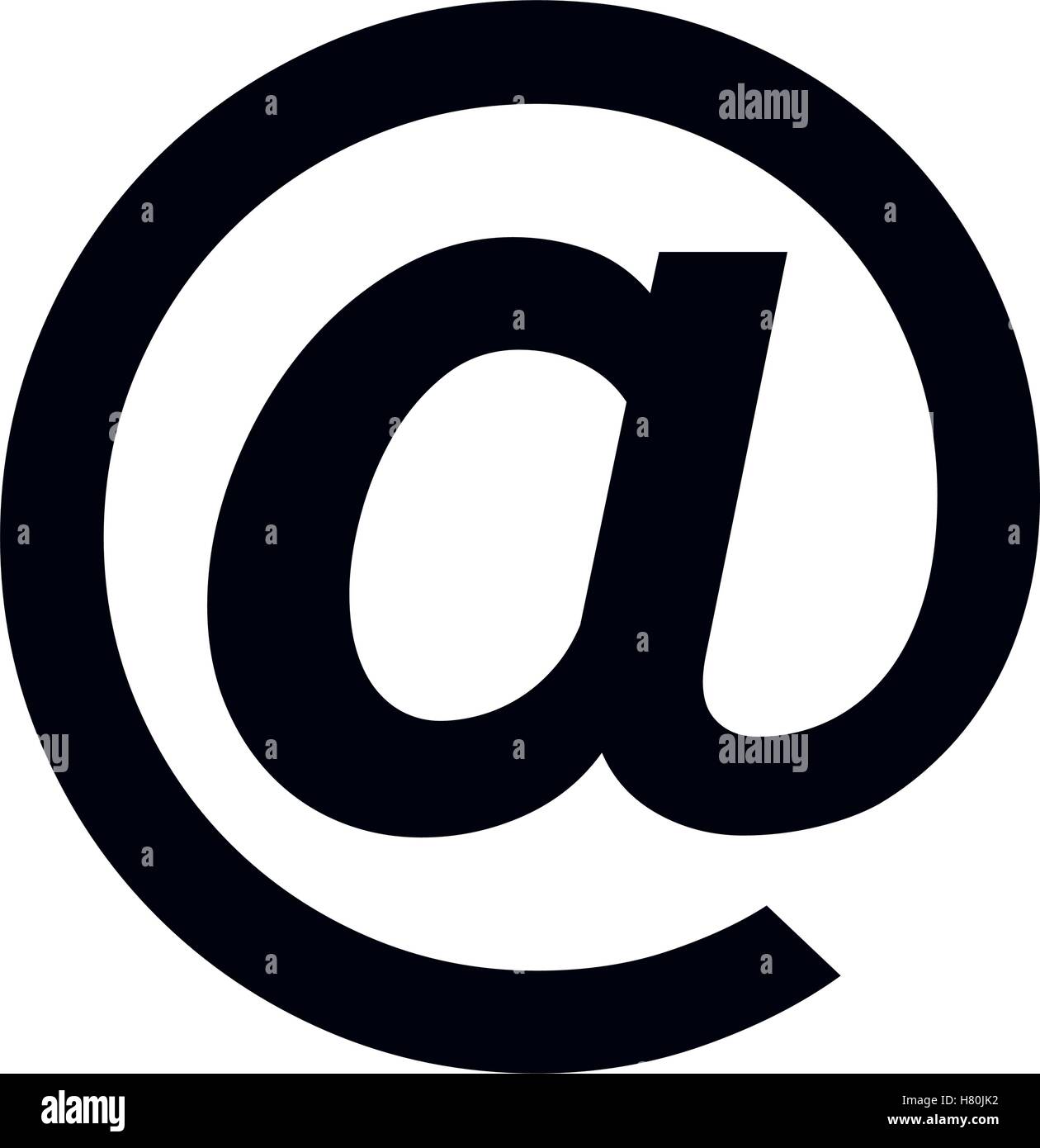 Arroba vector vectors hi-res stock photography and images - Alamy