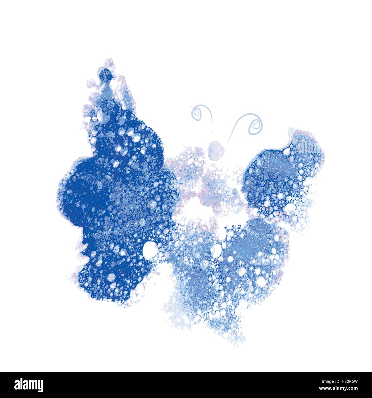 Vector hand drawn watercolor bubble background for you design. Abstract ...