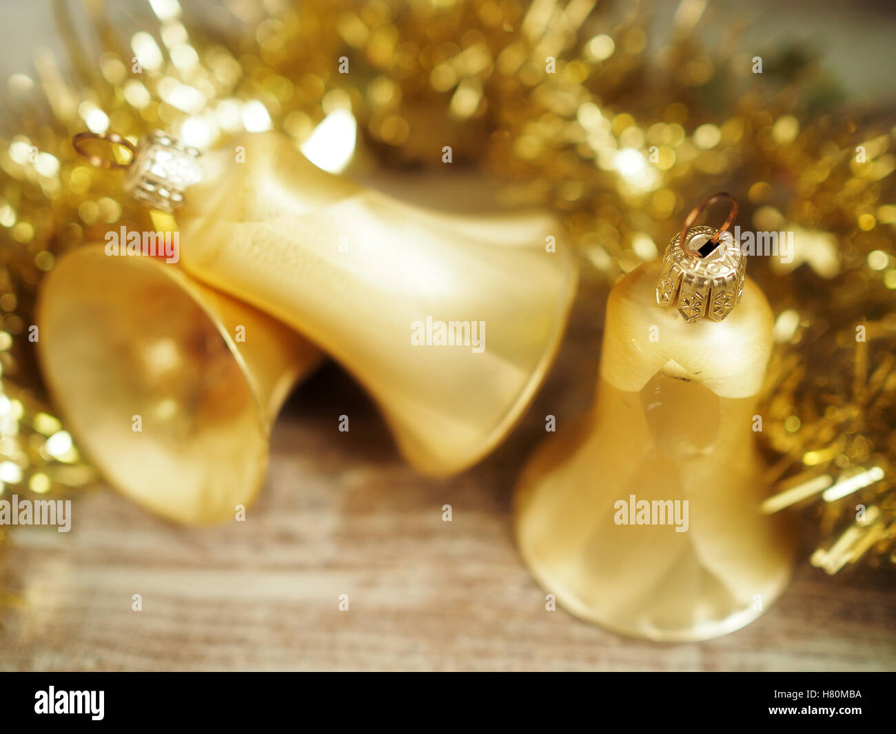 Christmas still life with bells Stock Photo - Alamy