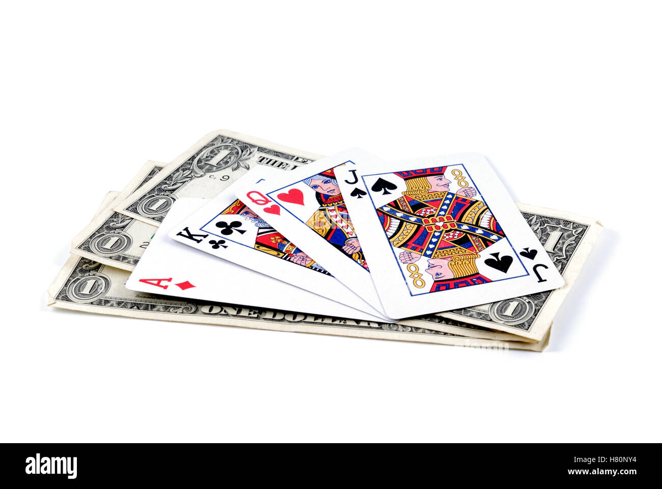 Playing cards fan Cut Out Stock Images & Pictures - Alamy