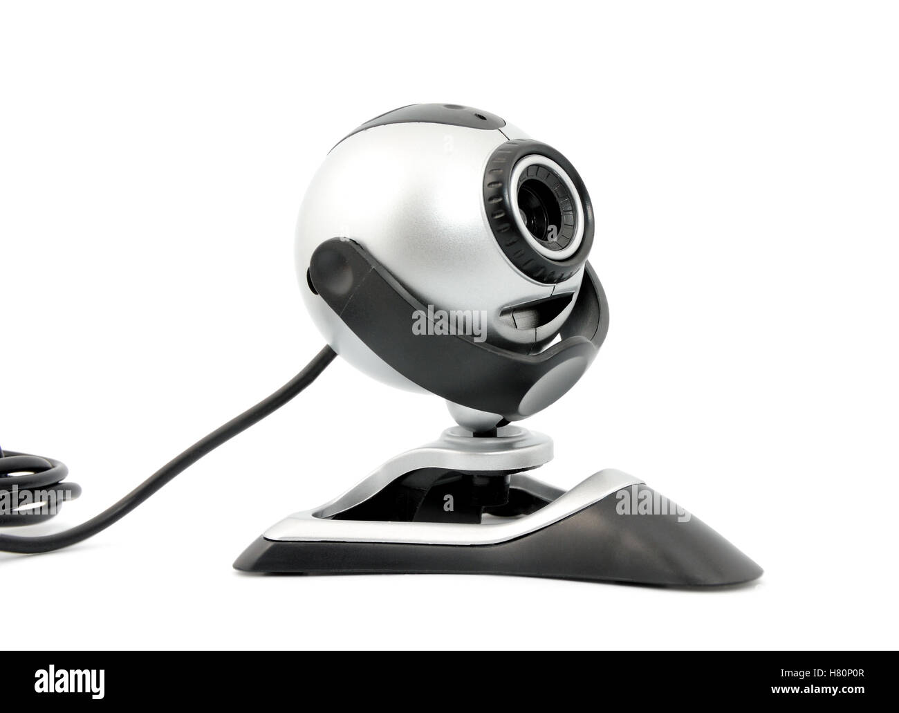 Modern webcamera isolated on a white background Stock Photo - Alamy