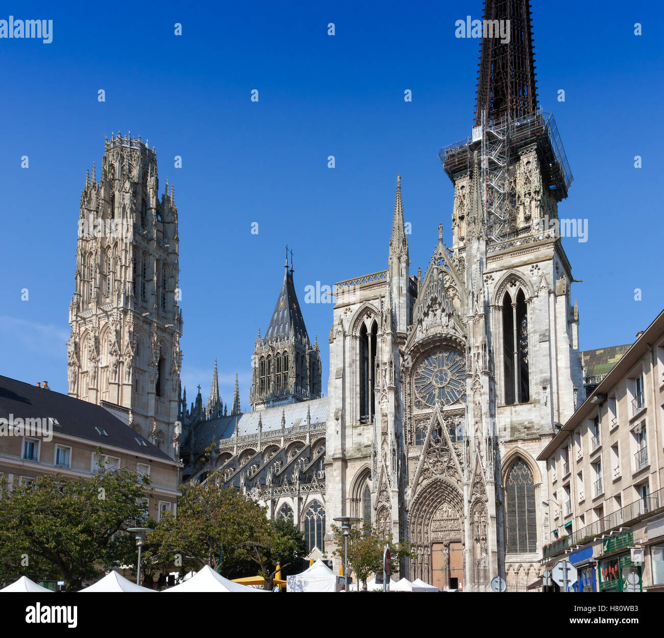 Cathedral Notre-Dame de l’Assomption de Rouen, medieval town, france ...