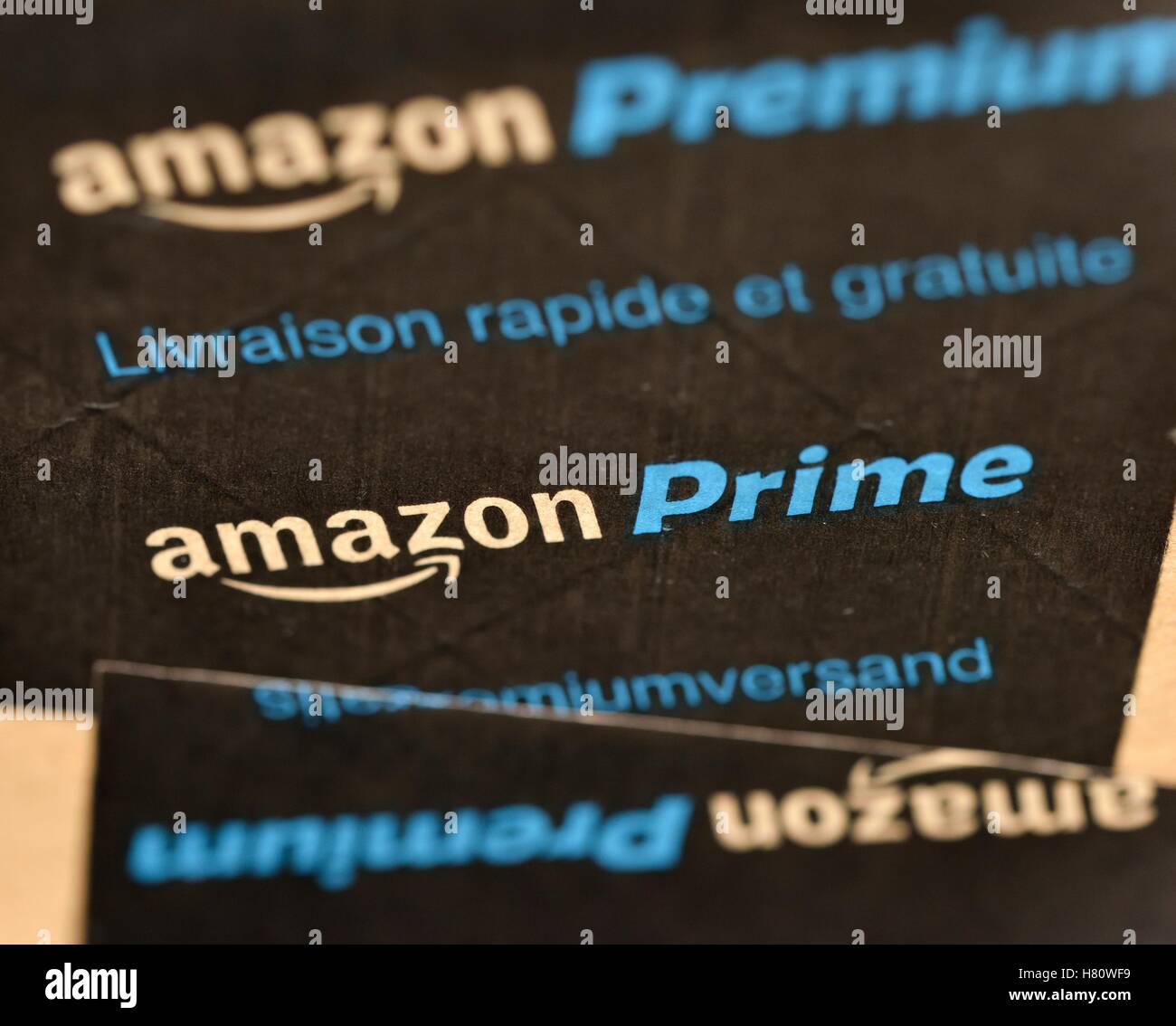 Amazon prime parcel Stock Photo - Alamy