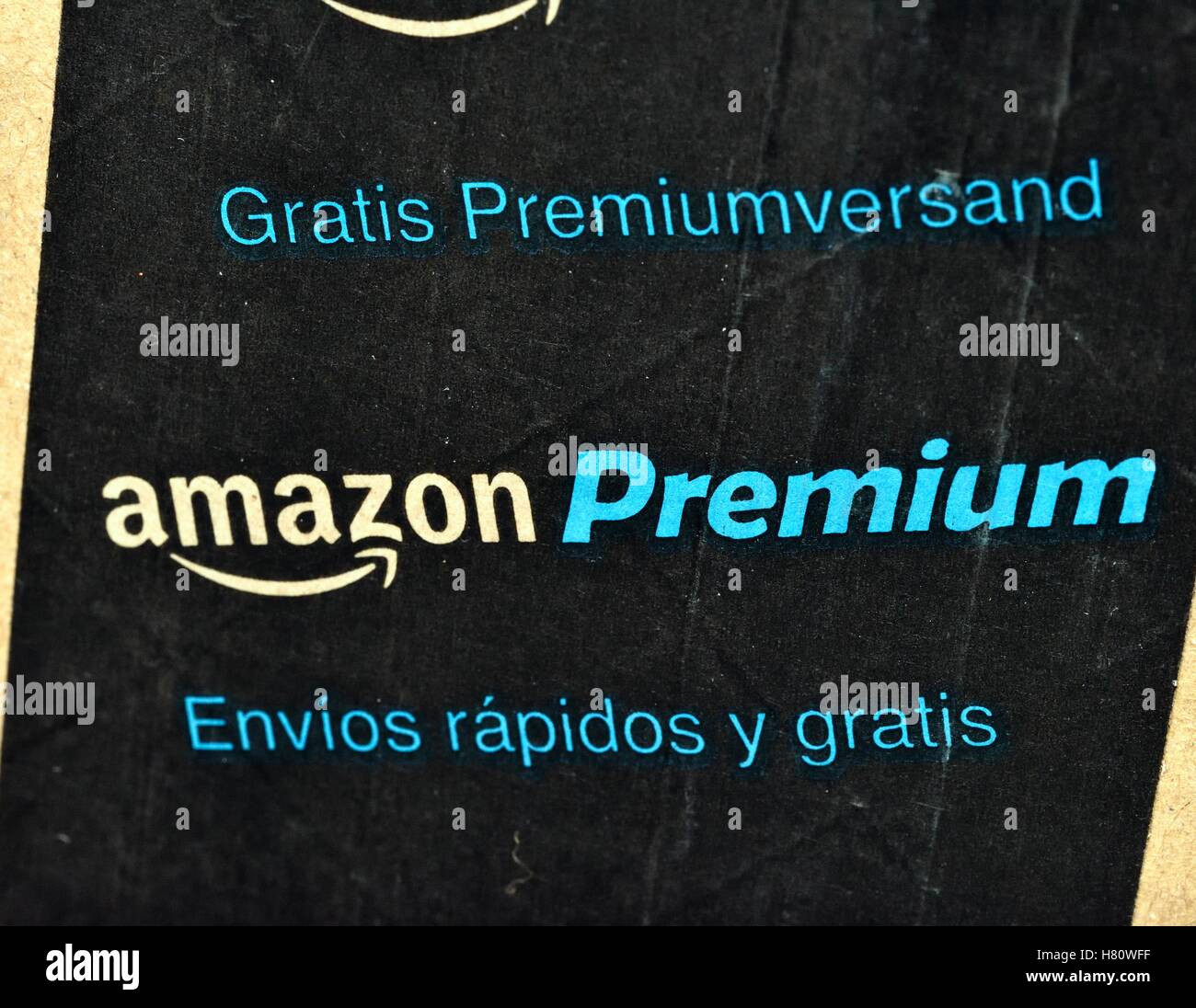 Amazon premium parcel Stock Photo - Alamy