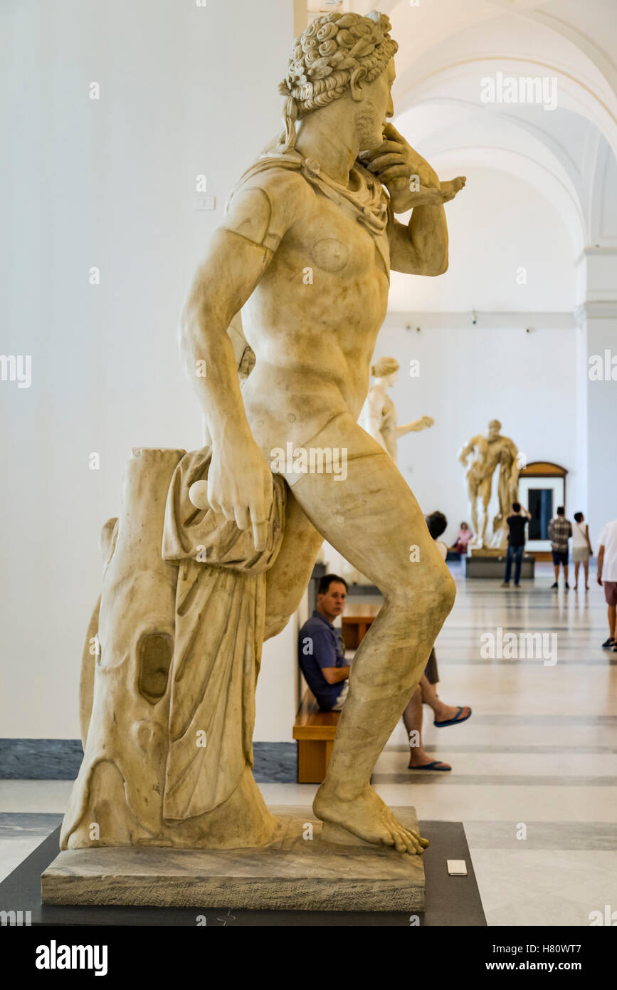 NAPLES, SEPTEMBER 04: statue in Naples National Archaeological Museum ...
