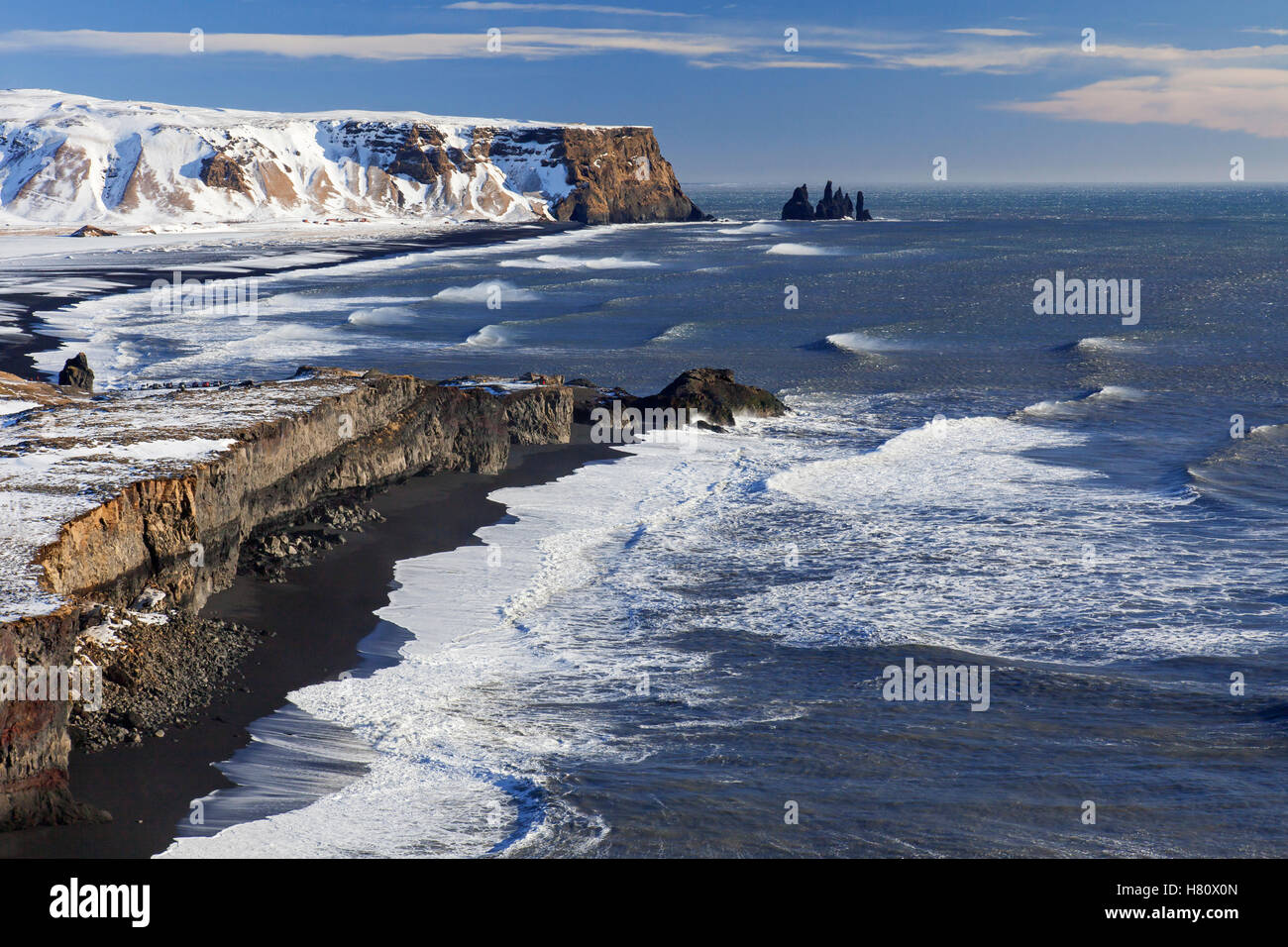 Reynisfjara beach with reynisdrangar rocks hi-res stock photography and ...