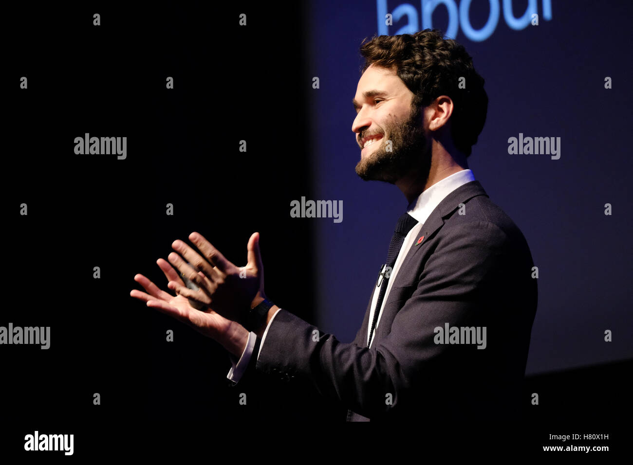 EDITORIAL USE ONLY Daniel Susskind speaking at the Huxley Summit, which ...