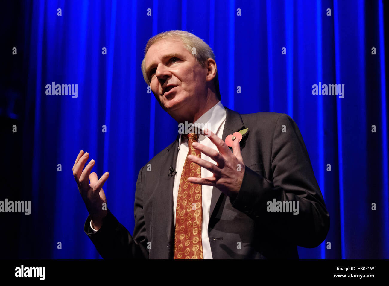 EDITORIAL USE ONLY Professor Nigel Shadbolt speaking at the Huxley ...