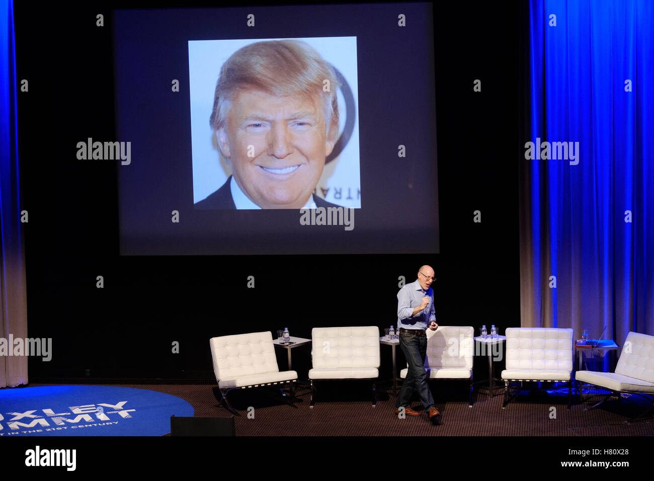 EDITORIAL USE ONLY Professor Richard Wiseman speaking at the Huxley ...