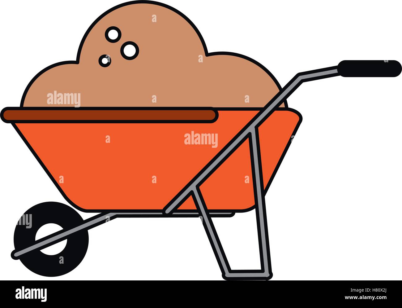 wheelbarrow tool of farm design Stock Vector Image & Art - Alamy