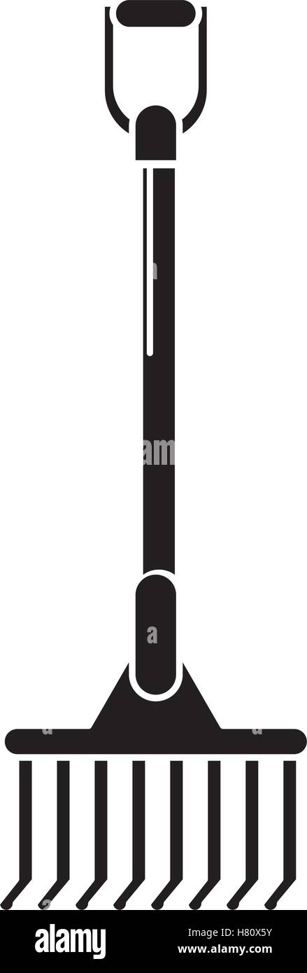 rake tool of farm design Stock Vector Image & Art - Alamy
