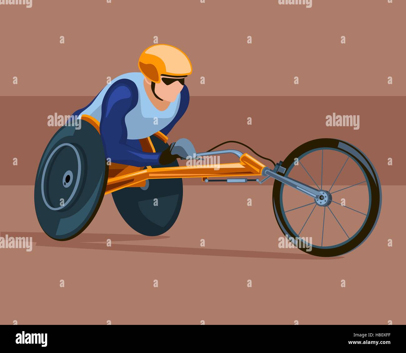 Racing on the sports wheelchair. Competitions of people with ...