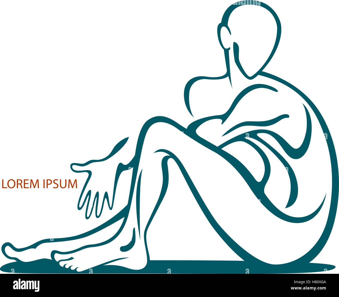 Human abstract figure design Stock Vector Images - Alamy