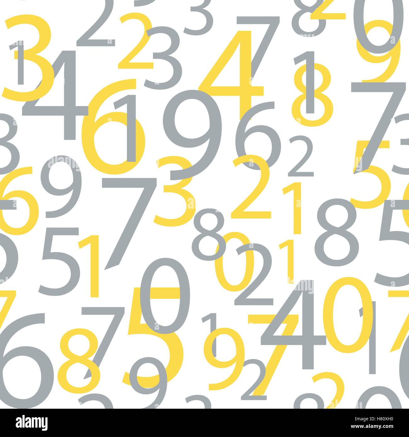 Seamless pattern of numbers on a white background Stock Vector Image ...