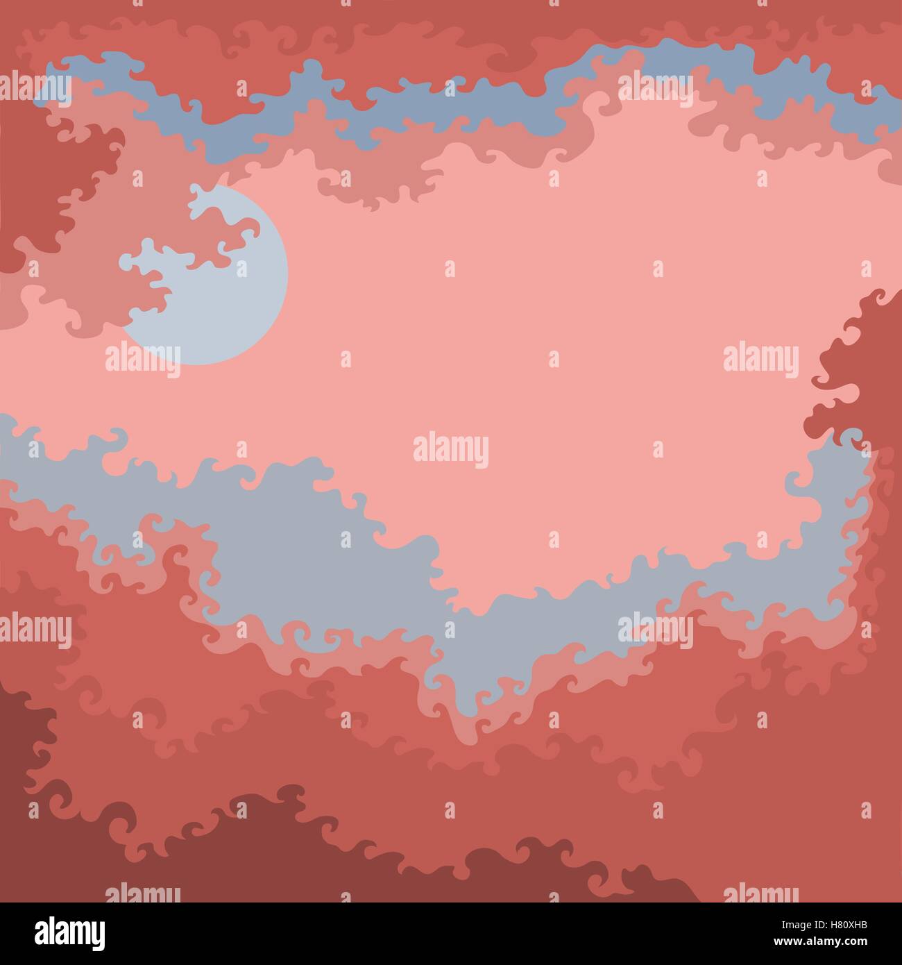 Clouds ornamental wavy shape Stock Vector Image & Art - Alamy