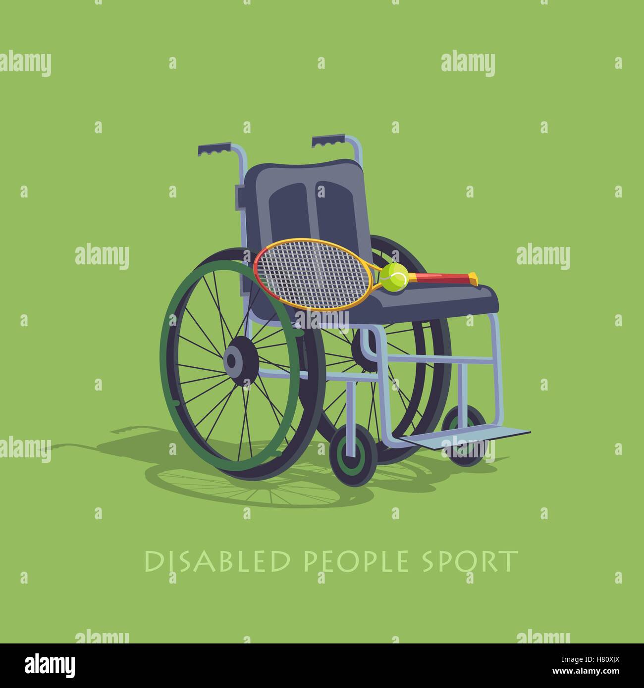 Wheelchair Sport. Tennis in a wheelchair to play. Stock image ...