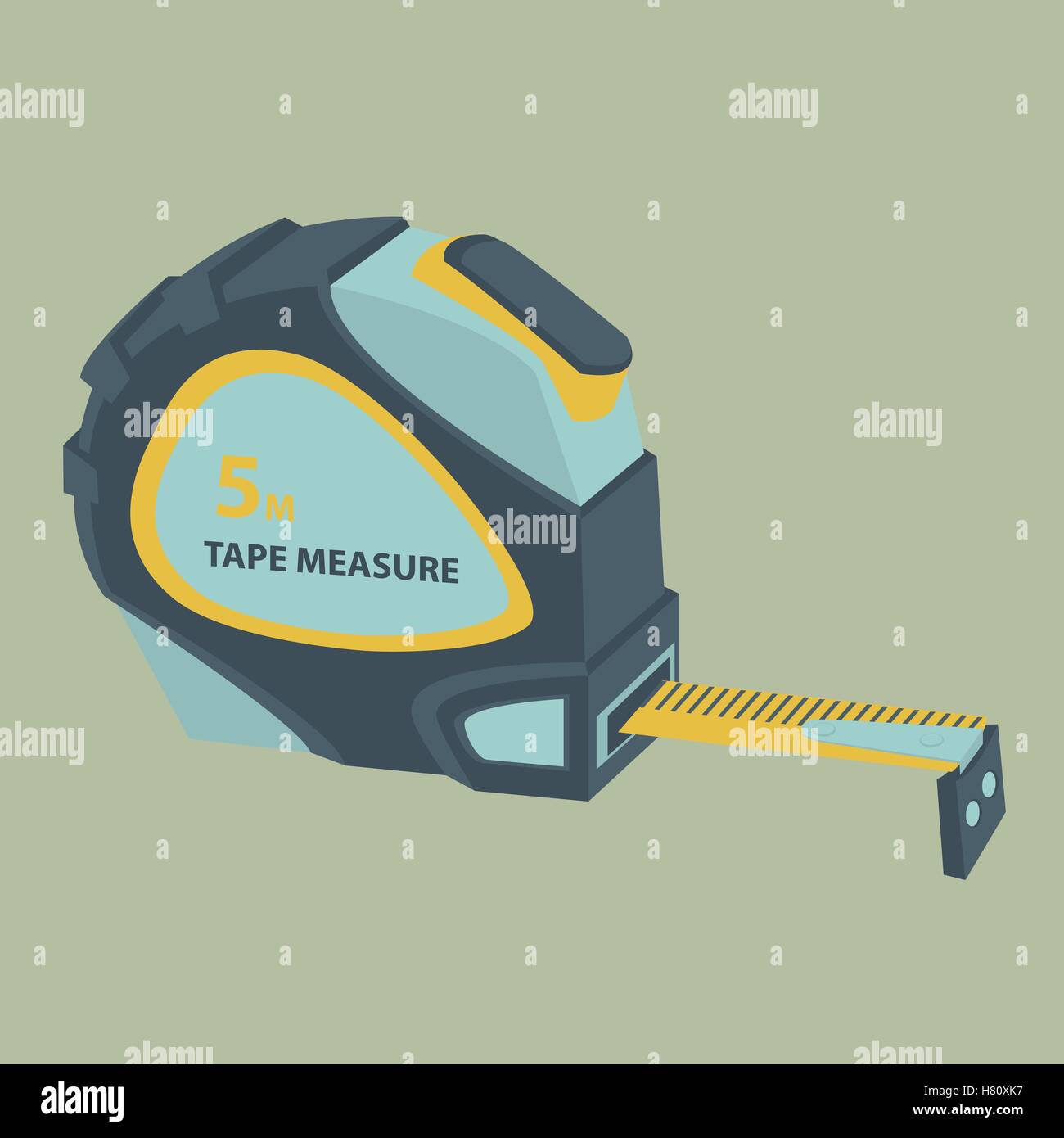 Yardstick. Building tools. Stylized Stock Vector Image Stock Vector ...