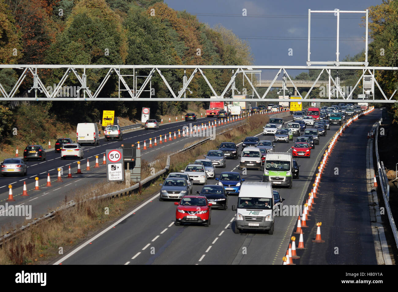 smart motorway M3 Stock Photo - Alamy