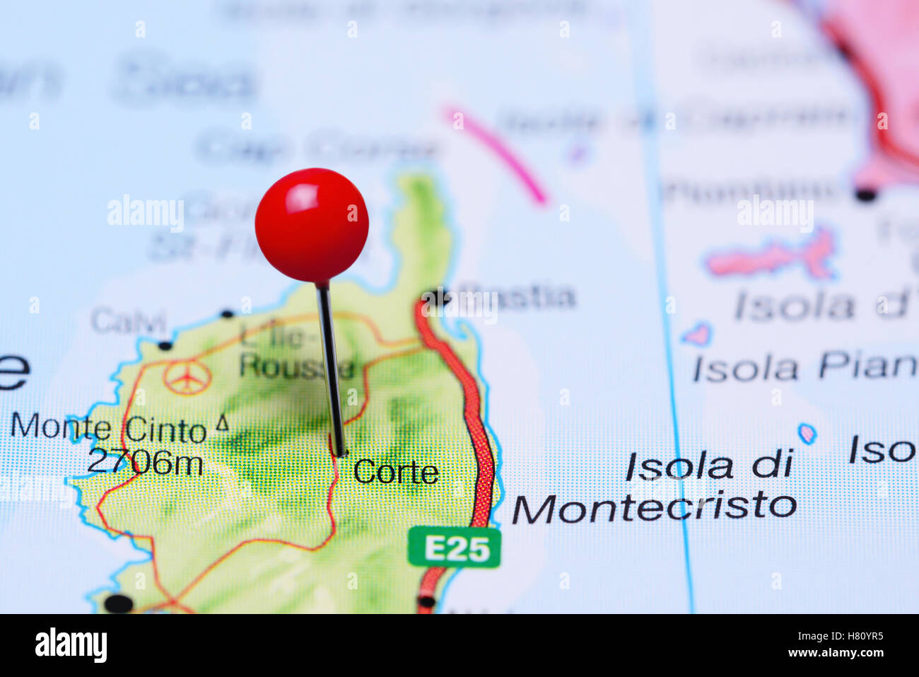 Map of corsica france hi-res stock photography and images - Alamy