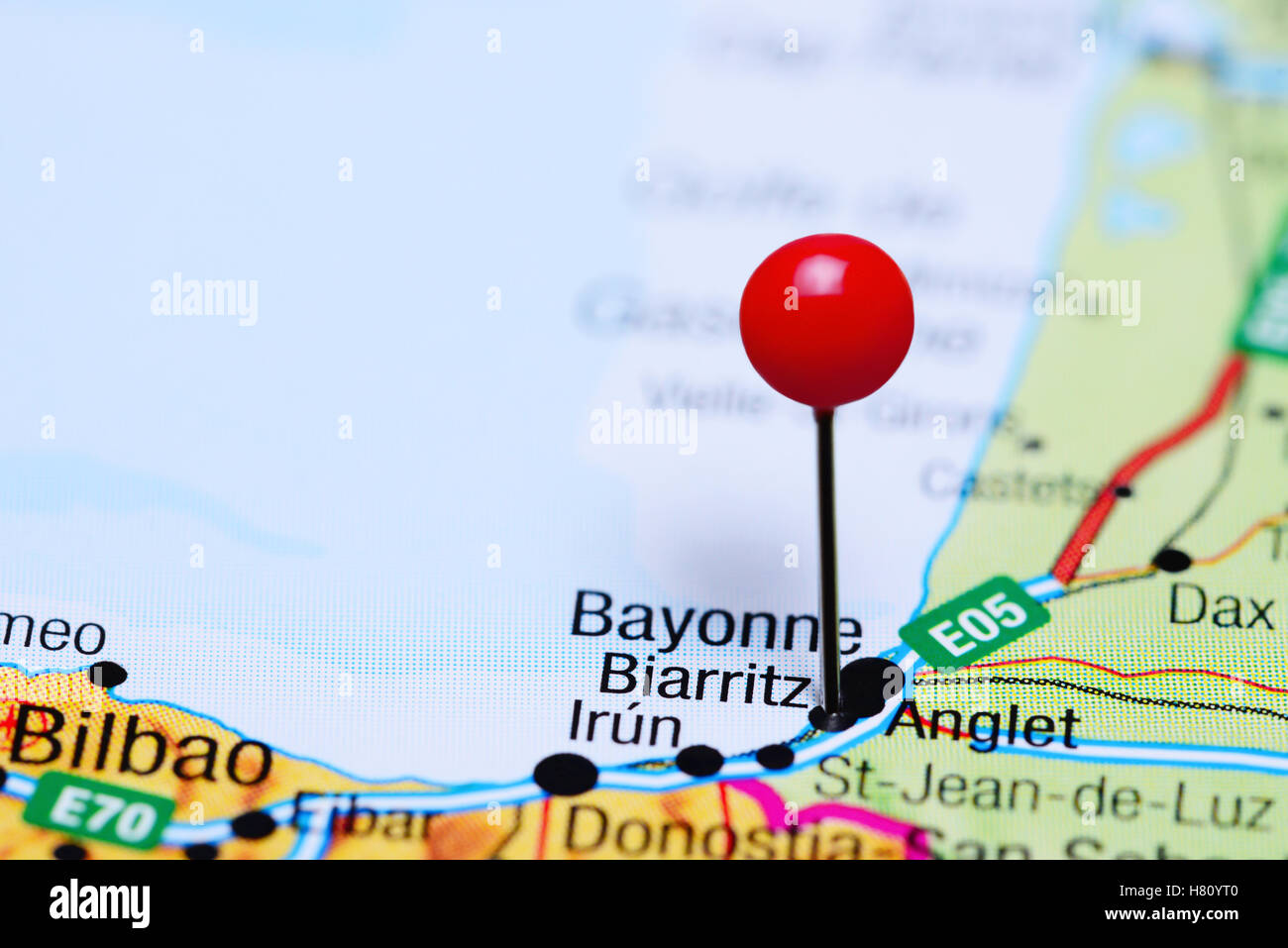 Biarritz map hi-res stock photography and images - Alamy