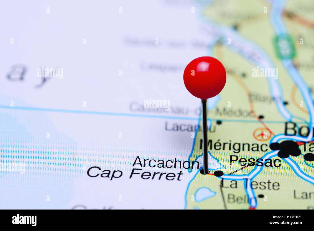 Arcachon map hi-res stock photography and images - Alamy