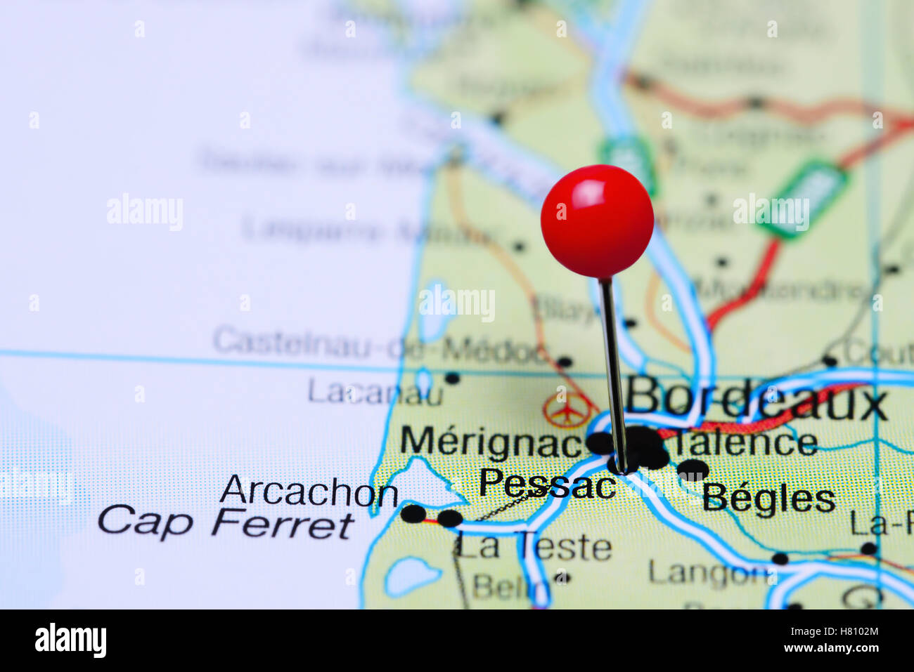Pessac map hi-res stock photography and images - Alamy