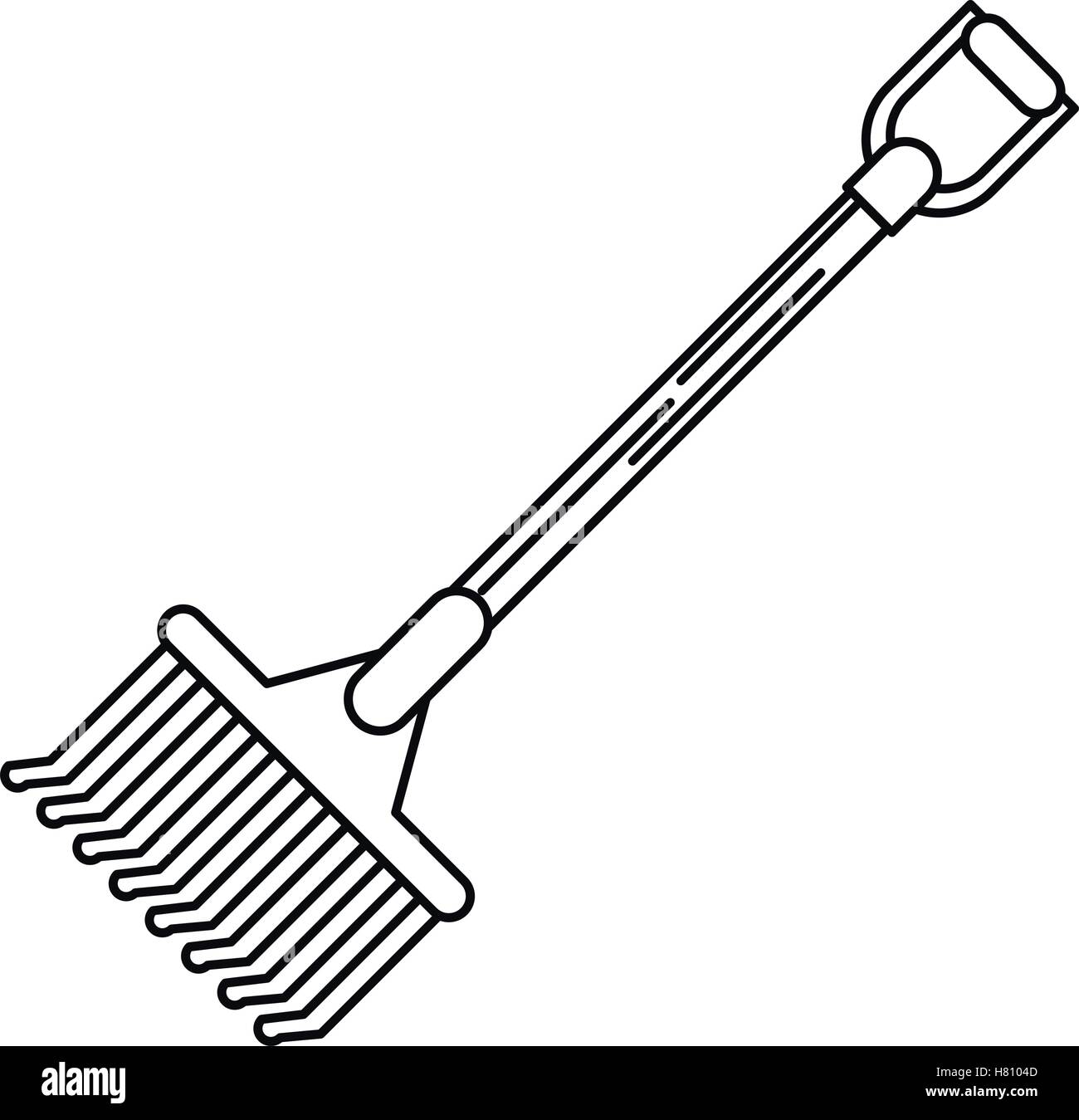 rake tool of farm design Stock Vector Image & Art - Alamy