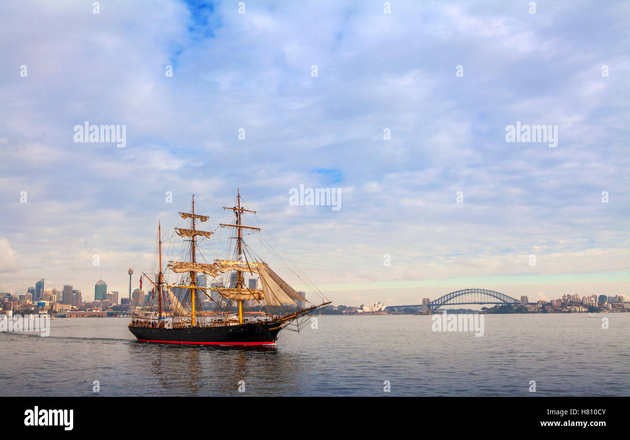 Sydney Harbour, Australia. As the sun is setting Stock Photo - Alamy