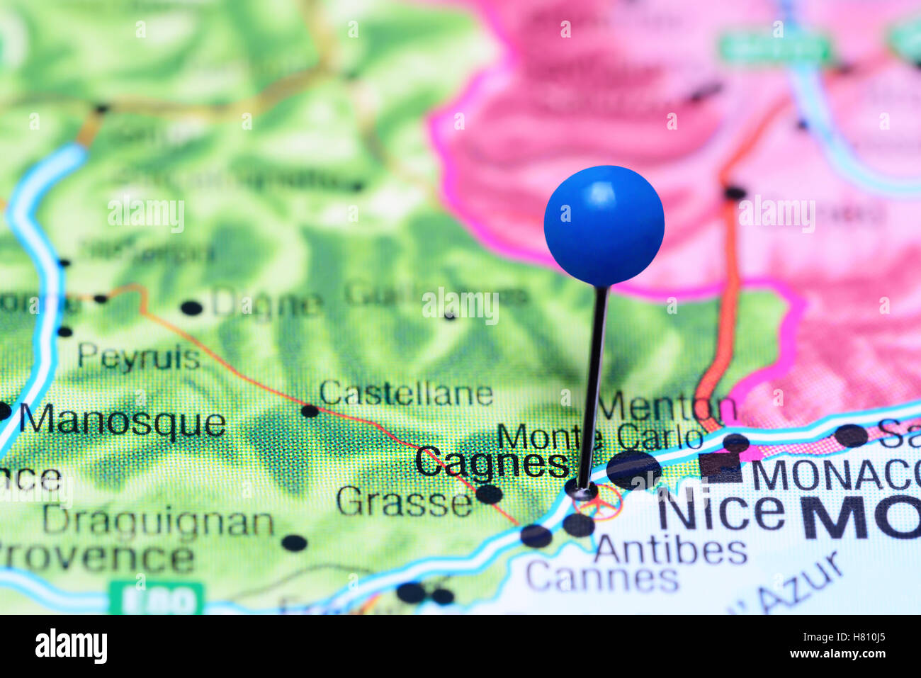 Map cagnes sur mer hi-res stock photography and images - Alamy