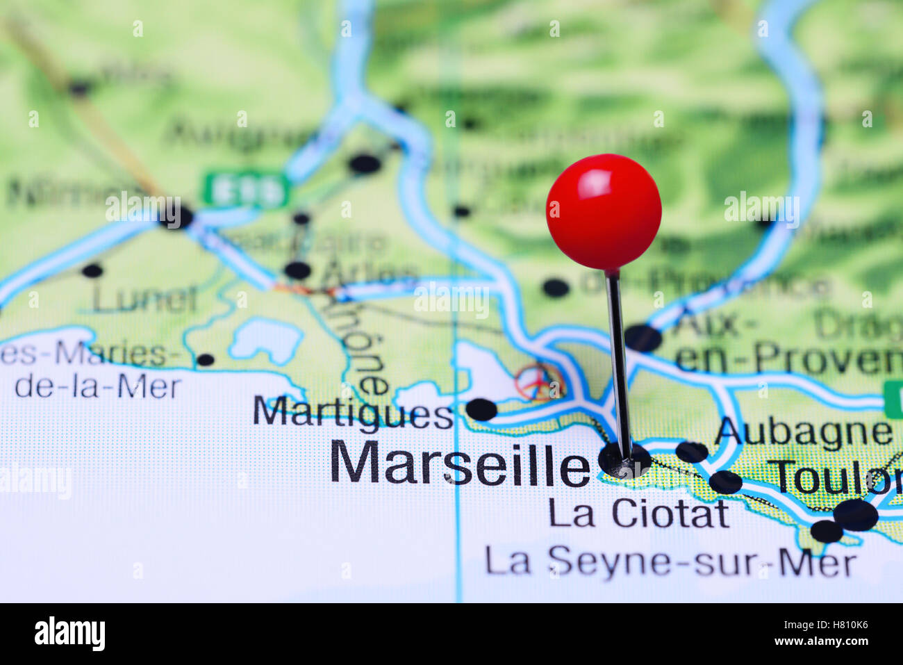 Map of marseilles hi-res stock photography and images - Alamy