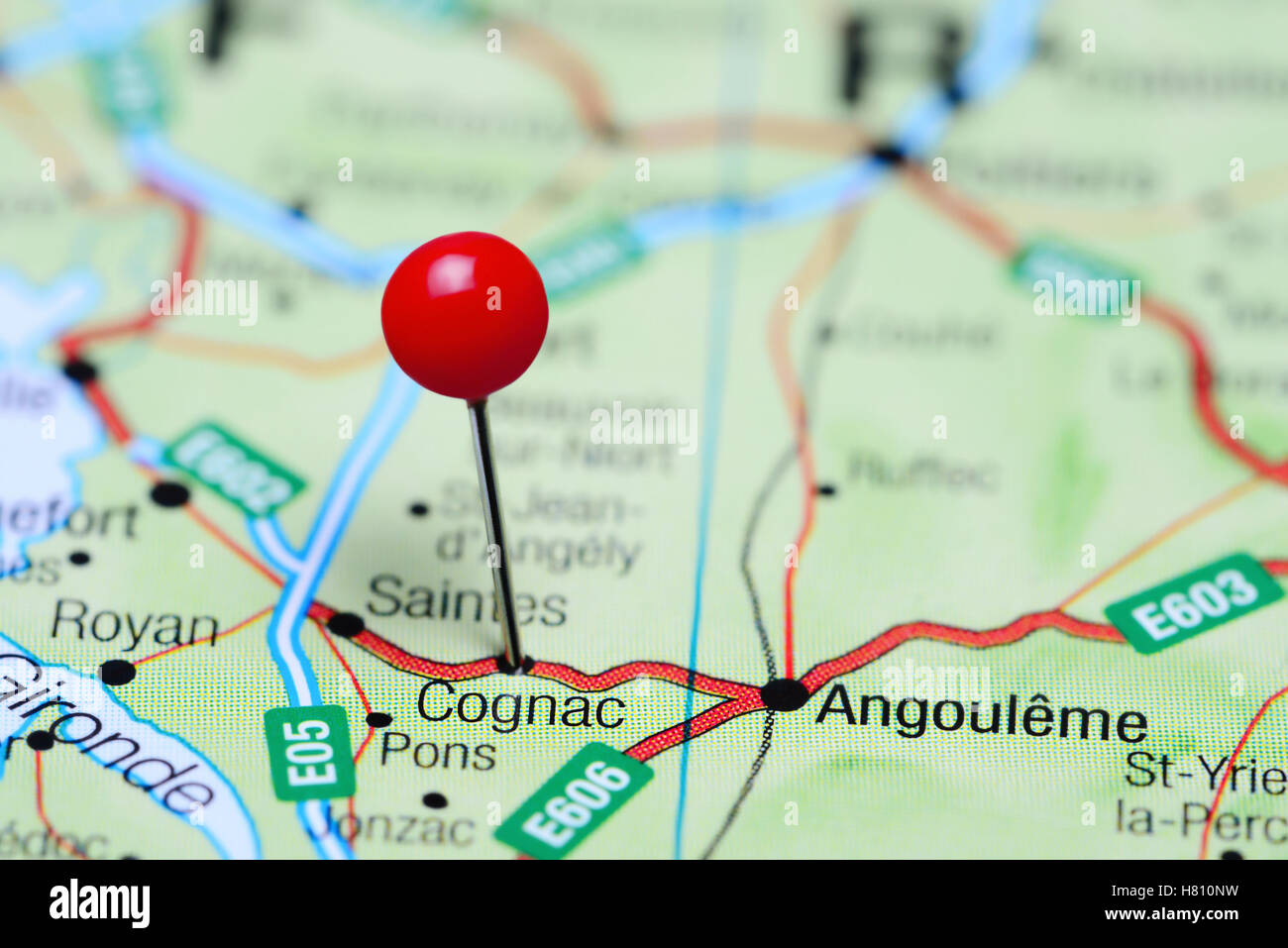 Map of cognac france hi-res stock photography and images - Alamy
