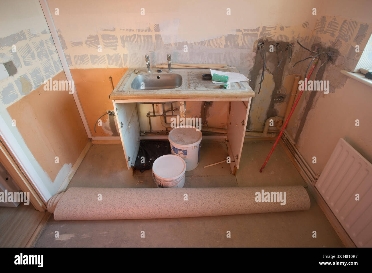 Internal building works refurbishment Stock Photo - Alamy