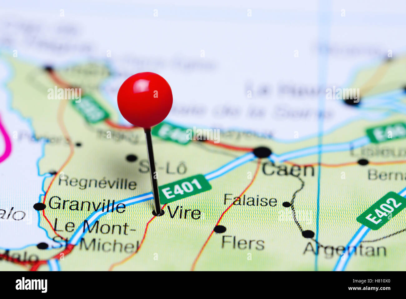 Vire map hi-res stock photography and images - Alamy