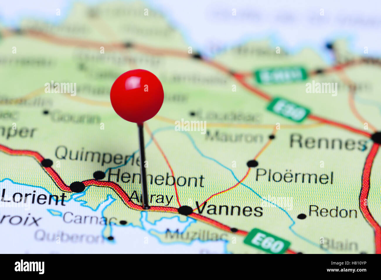 Auray france map hi-res stock photography and images - Alamy